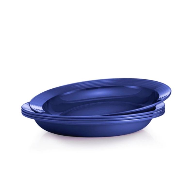 TUPPERWARE ROYAL BLUE DEEP PLATES AND BOWLS /PINGGAN MANGKUK TUPPERWARE ...