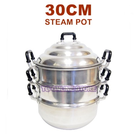 Aluminium Steam Pot / Periuk Kukus (30cm) | Shopee Malaysia