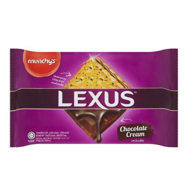 Munchy's Lexus Chocolate Cream Sandwich Calcium Cracker 10 Sachets 190g ...