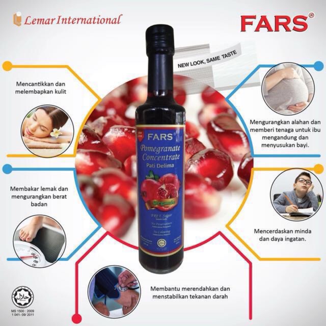 Fars Pati Delima Pomegranate Concentrate 375ml | Shopee Malaysia