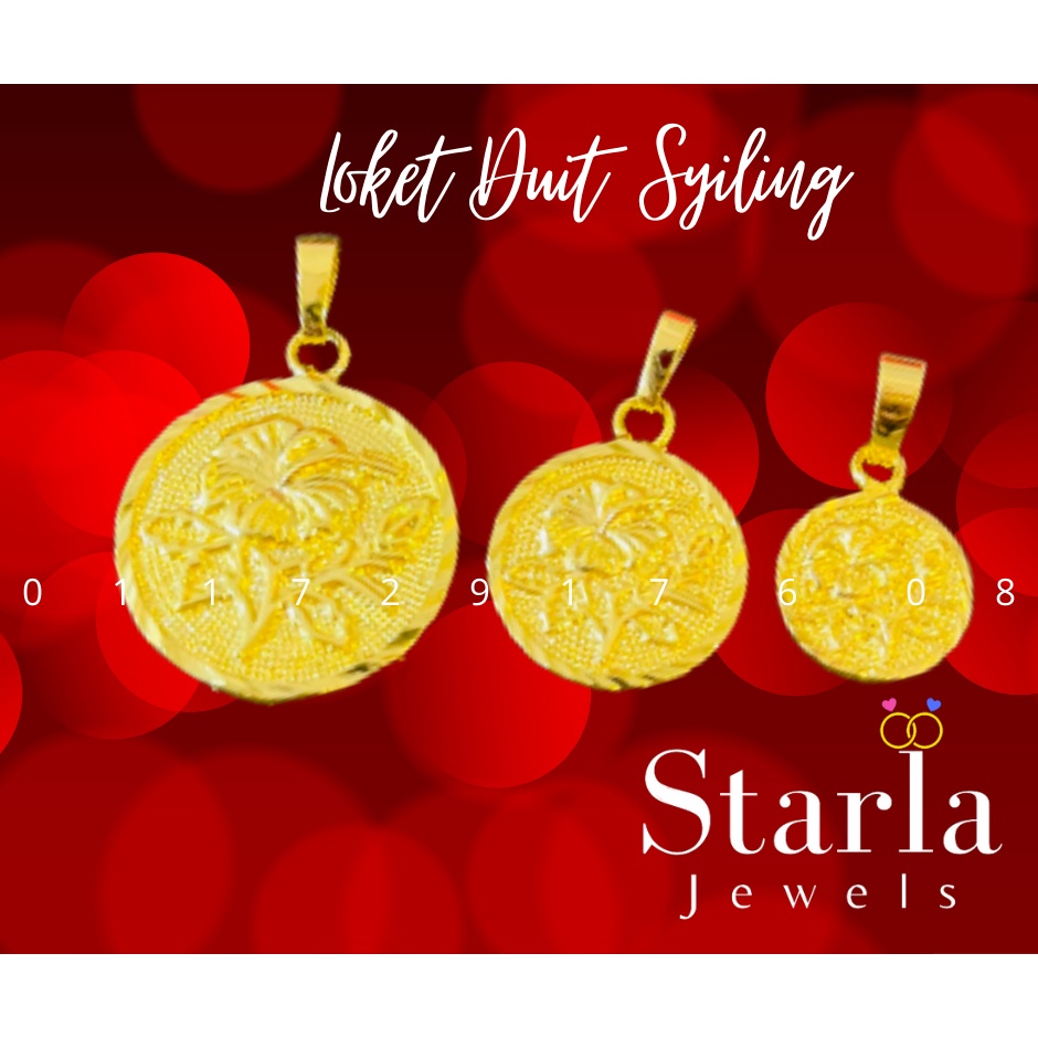 LOKET DUIT SYILING - 3 JENIS LEBAR - PERSIS EMAS SEBENAR | Shopee Malaysia