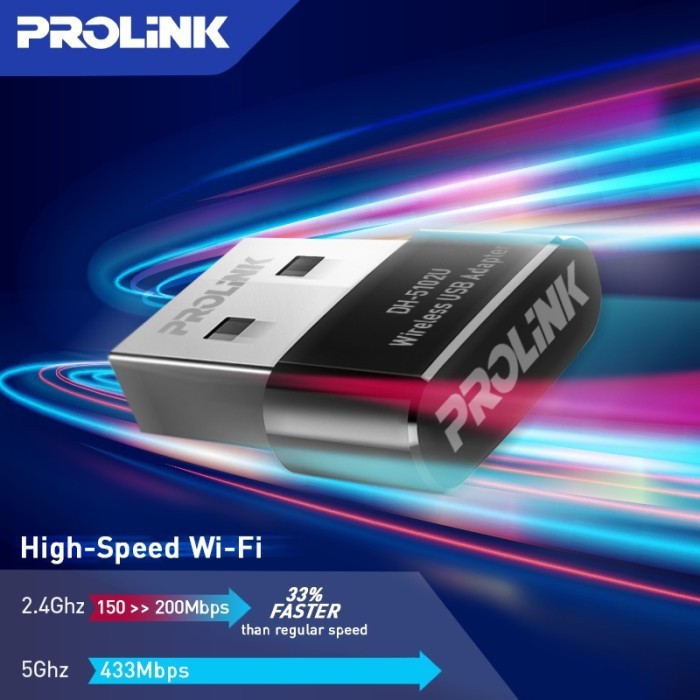 Prolink AC650 Wireless USB Adapter Dongle Wifi Dual Band DH5102U DH-5102U | Shopee Malaysia