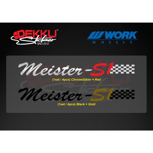Sticker Rim Work Meister S1 | Shopee Malaysia