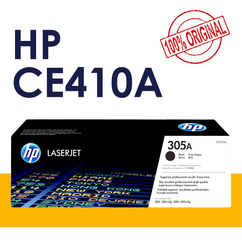 CE410A [ORIGINAL] HP 305A Black Original LaserJet Toner Cartridge ...
