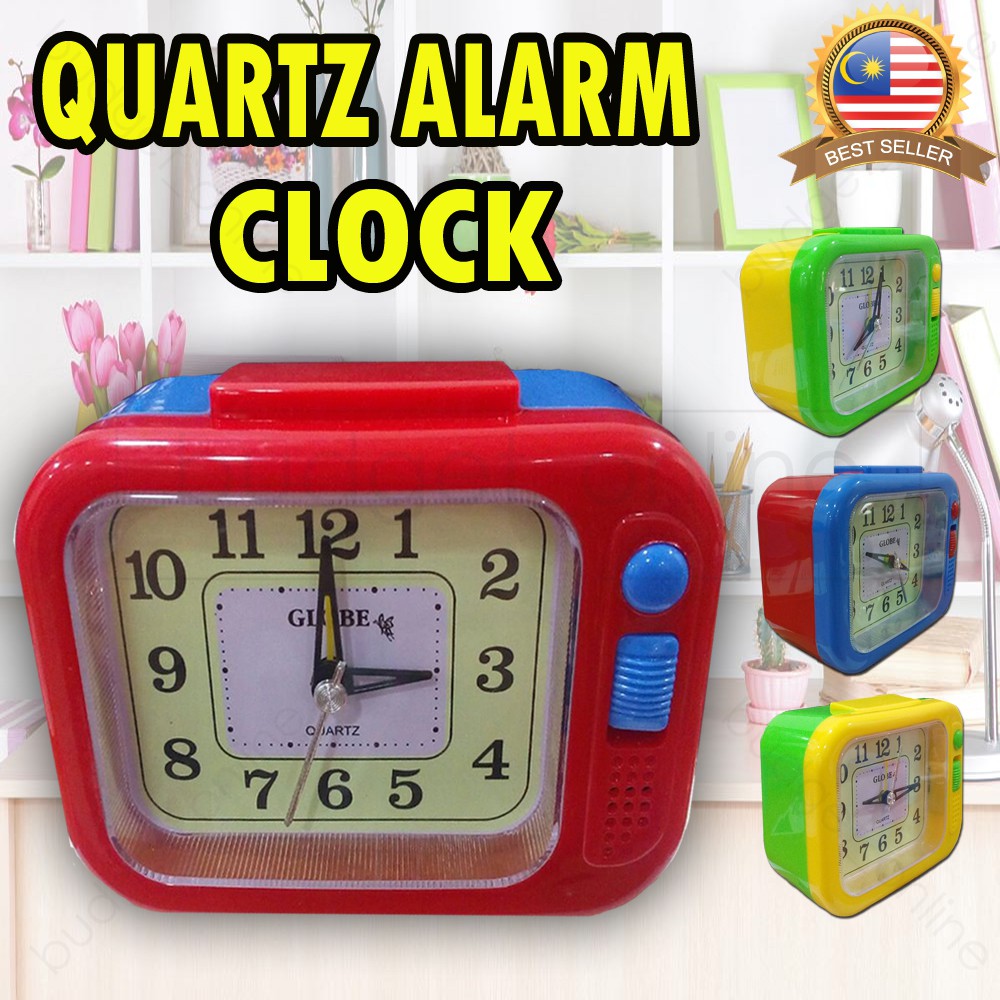 Portable Alarm Clock Quartz Multicolor Analog 205-L | Shopee Malaysia