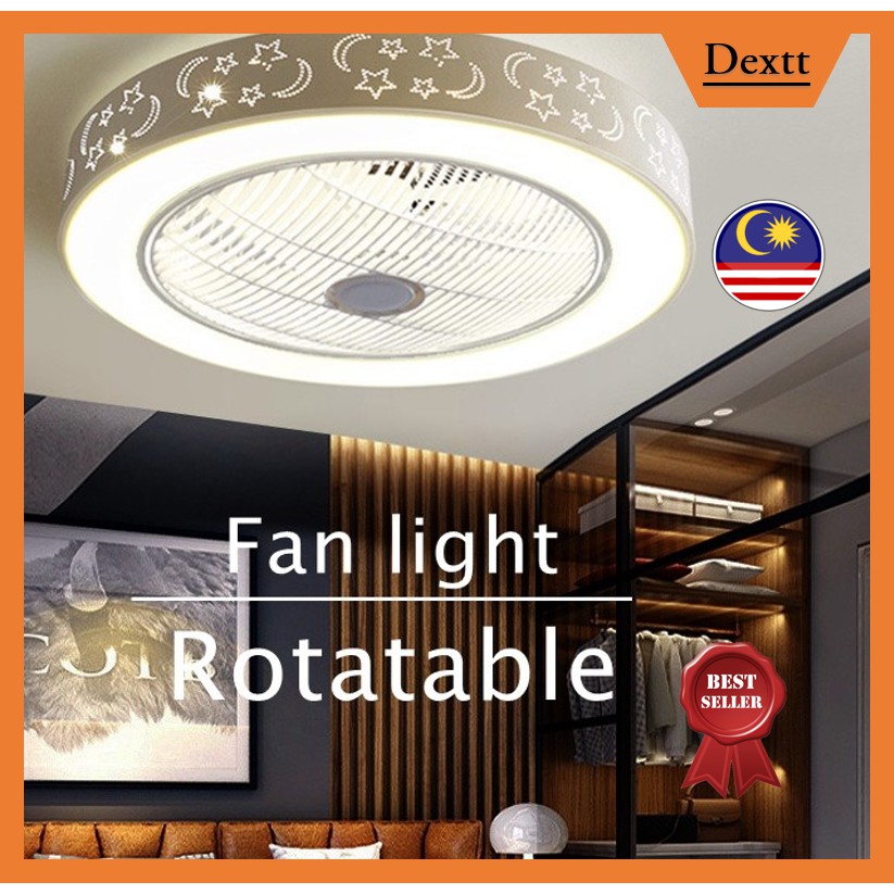 Round Ceiling Fan With Light | Shelly Lighting