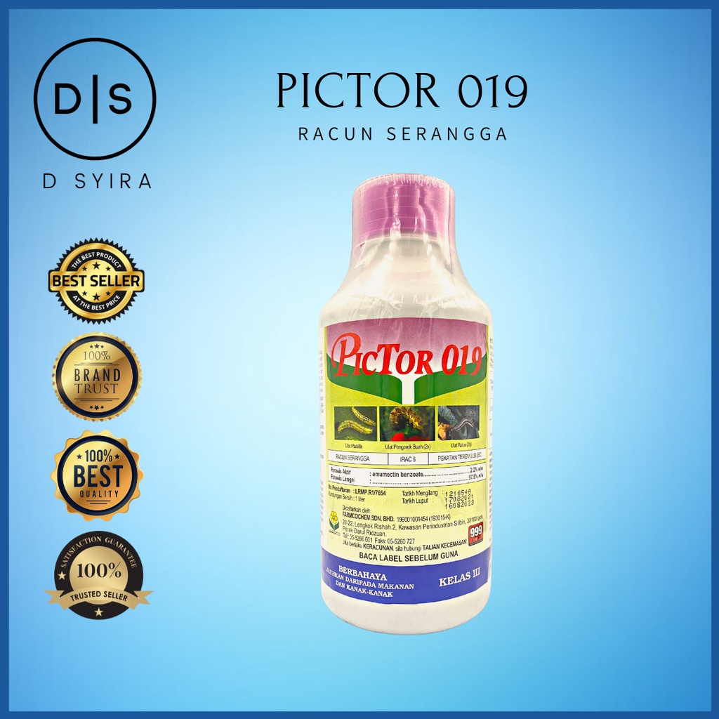 1 Liter Pictor 019( Emamectin Benzoate)👉Racun Serangga 👉Insecticide ...