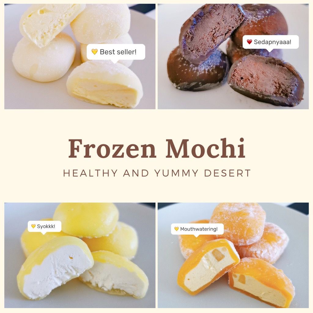 FROZEN MOCHI ICE CREAM MOCHI GEBOO 4 PCS PER TRAY 60G | Shopee Malaysia
