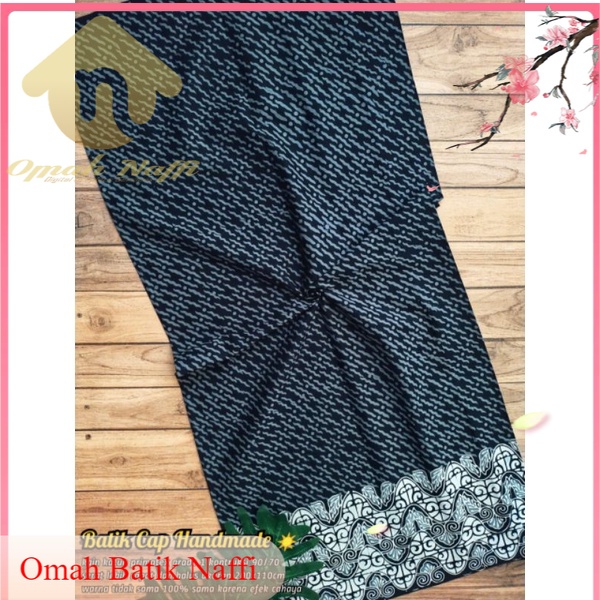 Batik Fabric cap GARUTAN Black Color / batik Fabric cap Color MONOCROM ...