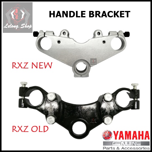 YAMAHA HANDLE BRACKET CROWN [RXS / RXZ OLD / RXZ NEW CATALYZER / RXZ 5 SPEED ]BLACK / SILVER ...