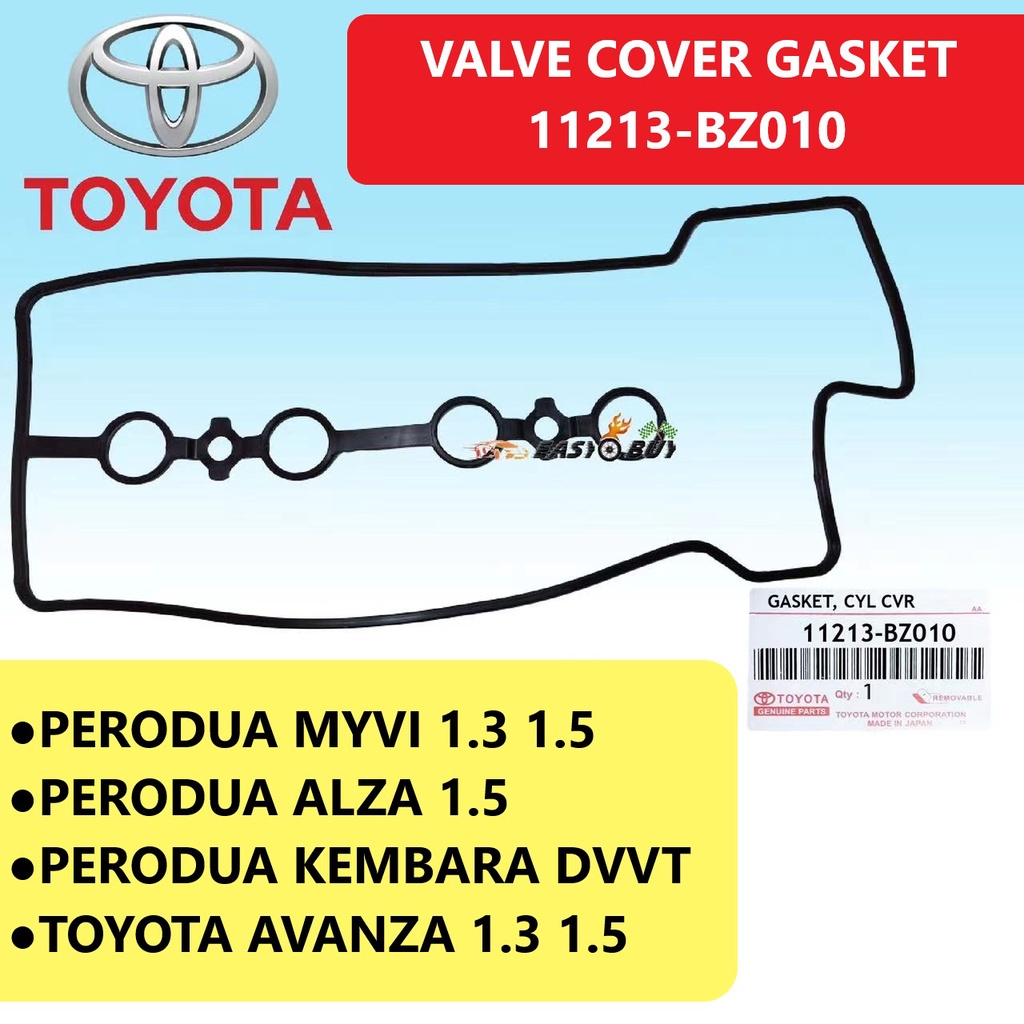 Genuine TOYOTA Valve Cover Gasket - Perodua Myvi 1.3 & 1.5/Alza/Kembara ...