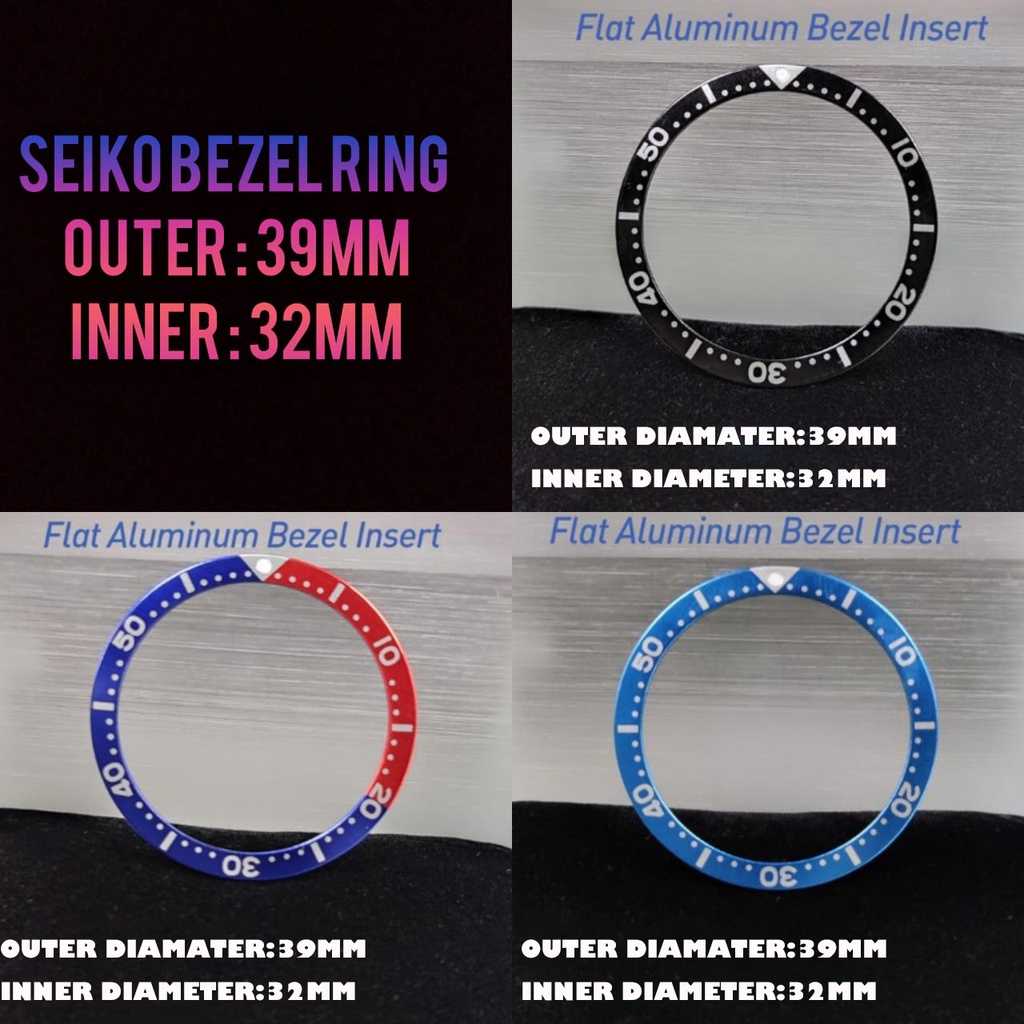 38MM / 39MM Aluminum Watch Bezel Watch Insert Ring for Wristwatch ...