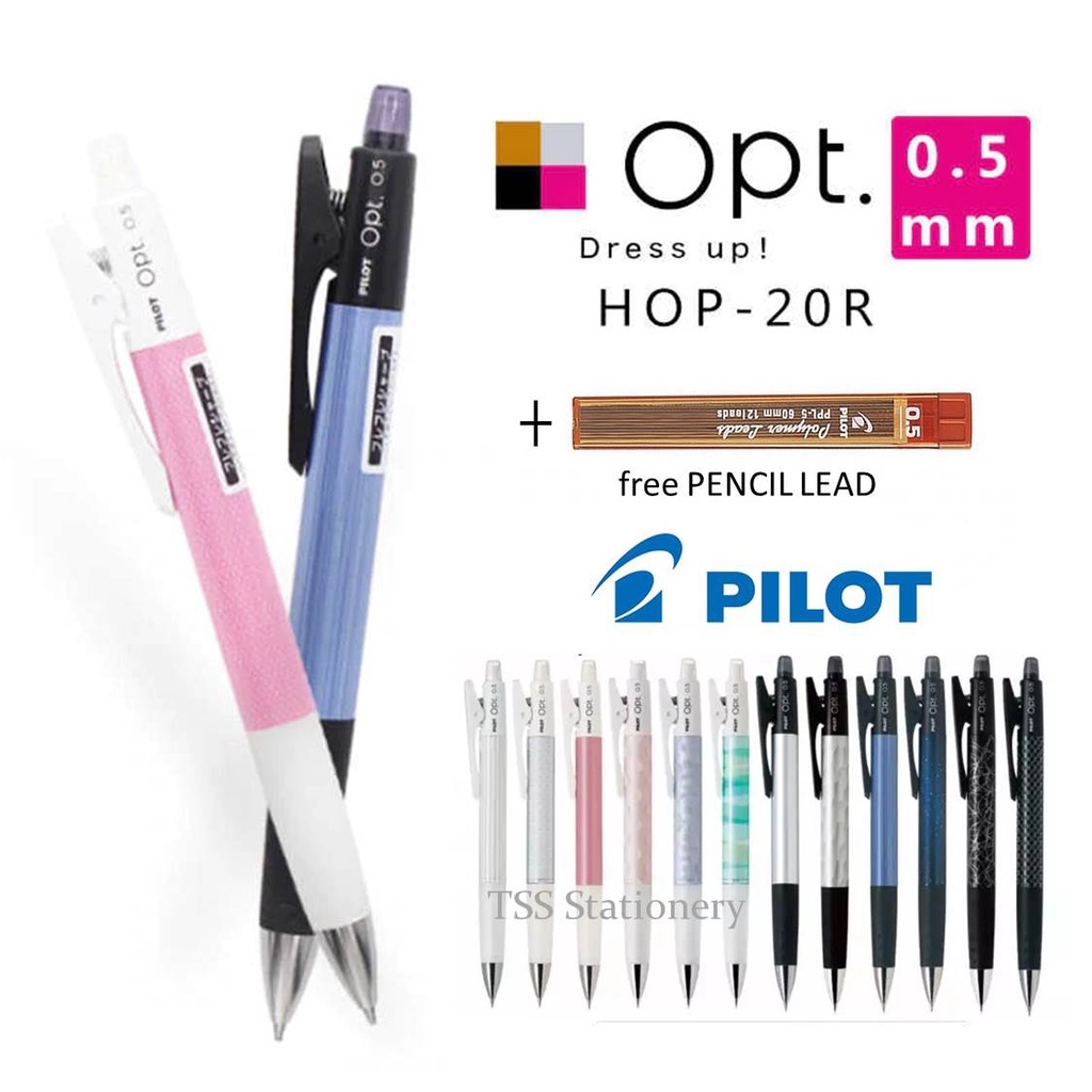 PILOT Opt Shaker Mechanical Pencil - 0.5 mm (1pcs) - Pencil Tekan ...
