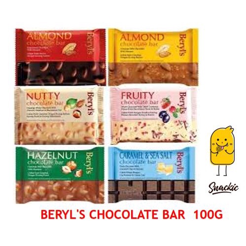 Beryl's Assorted Chocolate Bar 100g | Shopee Malaysia