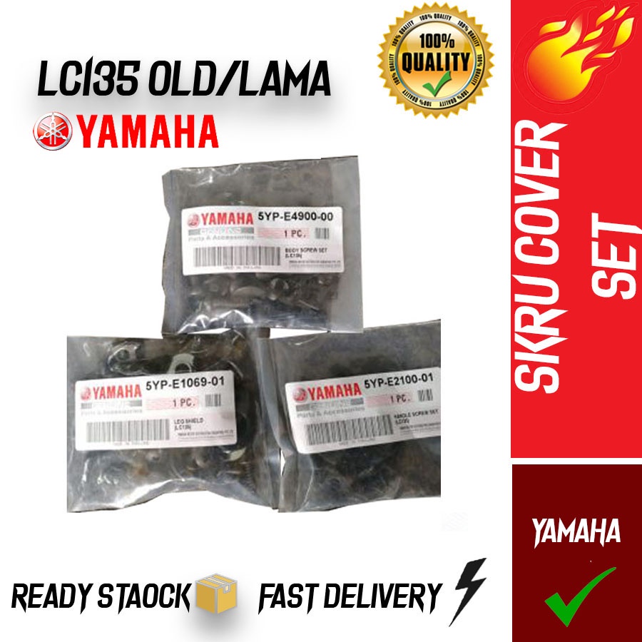 YAMAHA - LC 135 Skru Cover Set V1 Full Set Complete LC Old/Lama / LC135 New V1,V2,V3,V4,V5,V6 ...