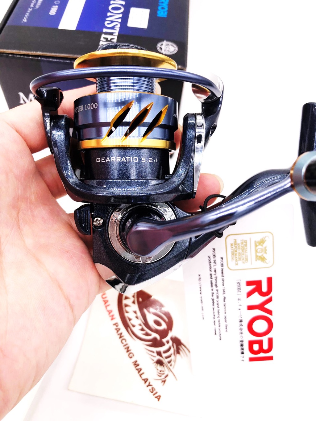 RYOBI 2022 Mini Monster 800 1000 Spinning Reel, READY STOCK 1 YEAR ...
