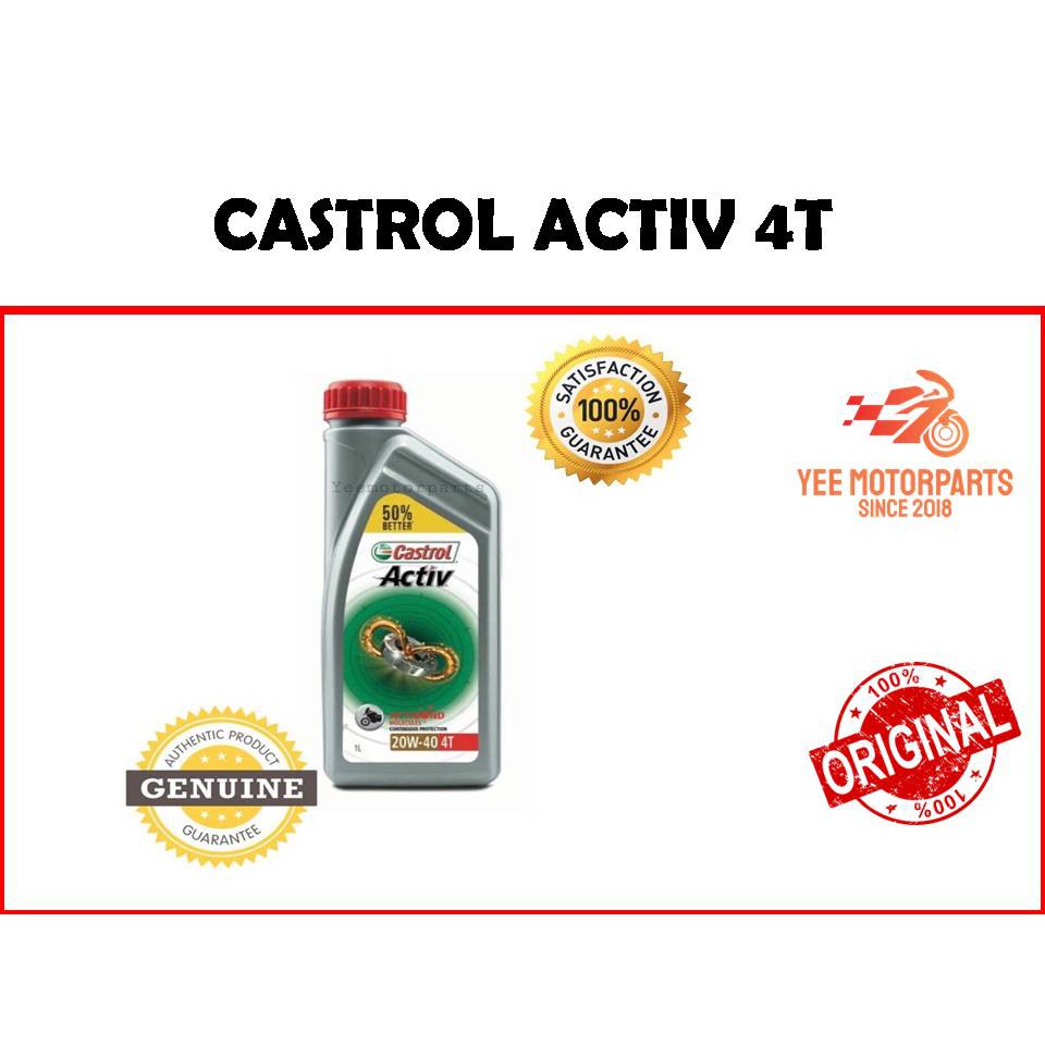 Castrol Active 4T 20W-40 1LITER | Shopee Malaysia