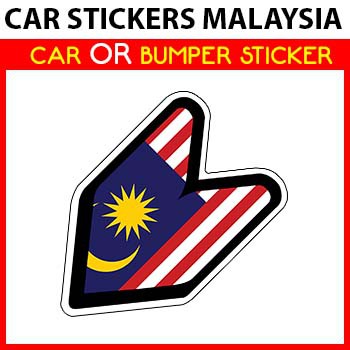 Car Sticker OR Bumper Sticker - JDM Malaysia Flag MERDEKA PATRIOTIC ...