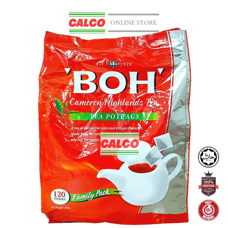 Boh Cameron Highlands Tea PotBags Uncang Teko Teh (2g x 120's) Halal ...