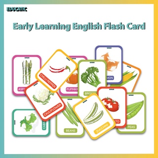 Flash Card Vegetable Early Learning For Kids | Flashcard Sayur Sayuran ...
