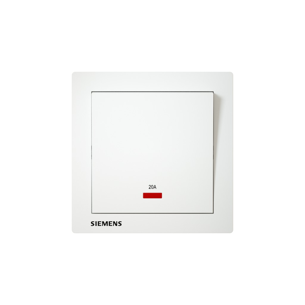 Siemens DELTA Relfa 20A 1 Gang Double Pole Switch with Neon Indicator ...