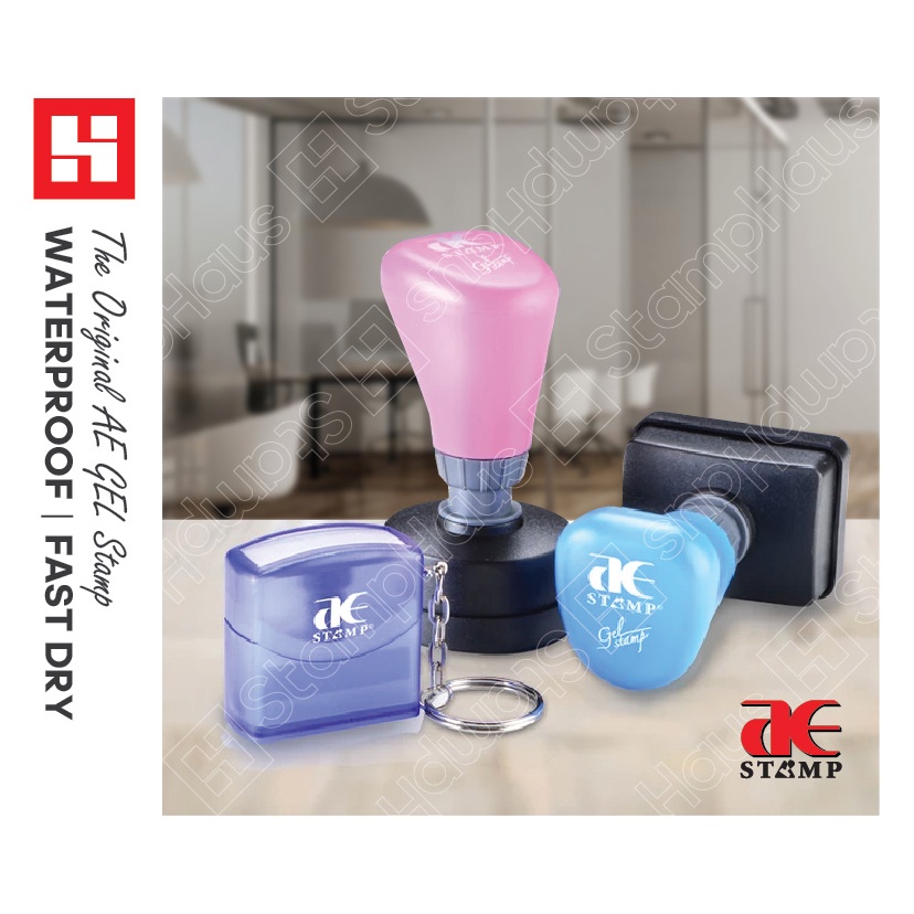 Rubber Stamp THE ORIGINAL AE Gel Stamp Waterproof Stamp | Shopee Malaysia