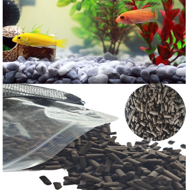 Aquarium Activated Carbon Filter Media with Mesh Bag (Ready Stock ...