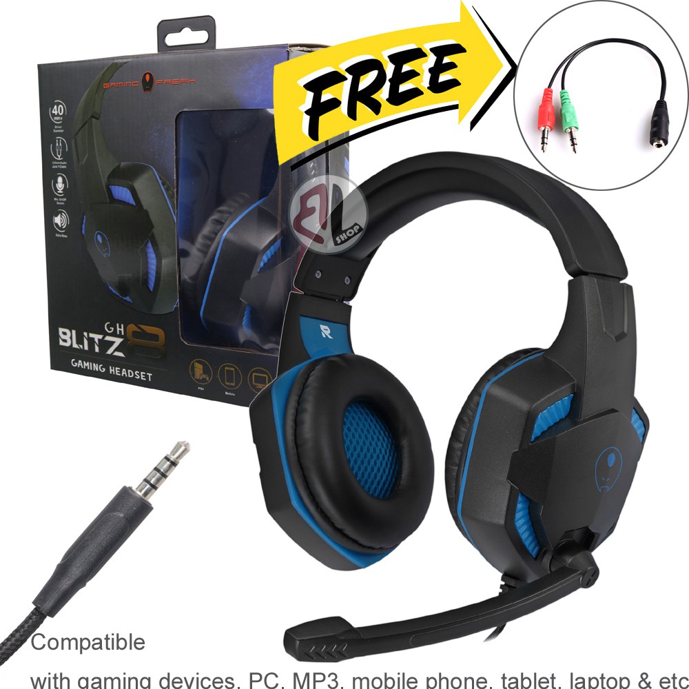 Original Avf Gaming Freak GH8 Blitz Gaming Headset With MIC ON/OFF ...