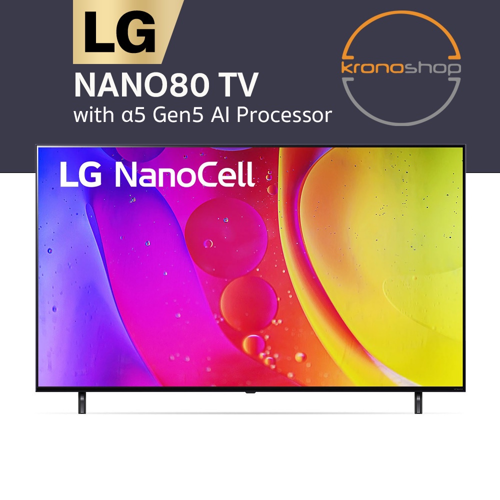 [2022 NEW] LG 65 Inch NANO80 Series NanoCell Active HDR Smart UHD TV with AI ThinQ 65NANO80SQA ...