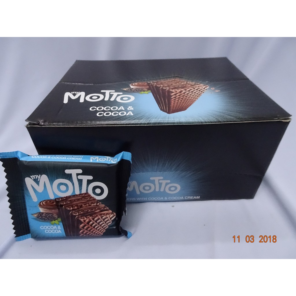 Motto Super Rich Chocolate Wafer (34g/20 Packs) | Shopee Malaysia