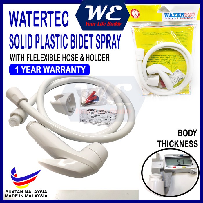 Hand Bidet Set Toilet Bidet Spray Water Hose Pipe Plastic Paip ...