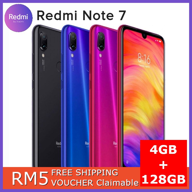 Redmi NOTE 7 4GB + 128GB Xiaomi *Brand New in Box* | Shopee Malaysia