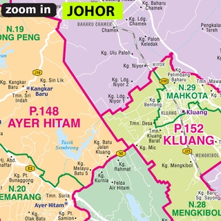 Peta Kawasan Pilihanraya Persekutuan dan DUN bagi Negeri | The detailed ...