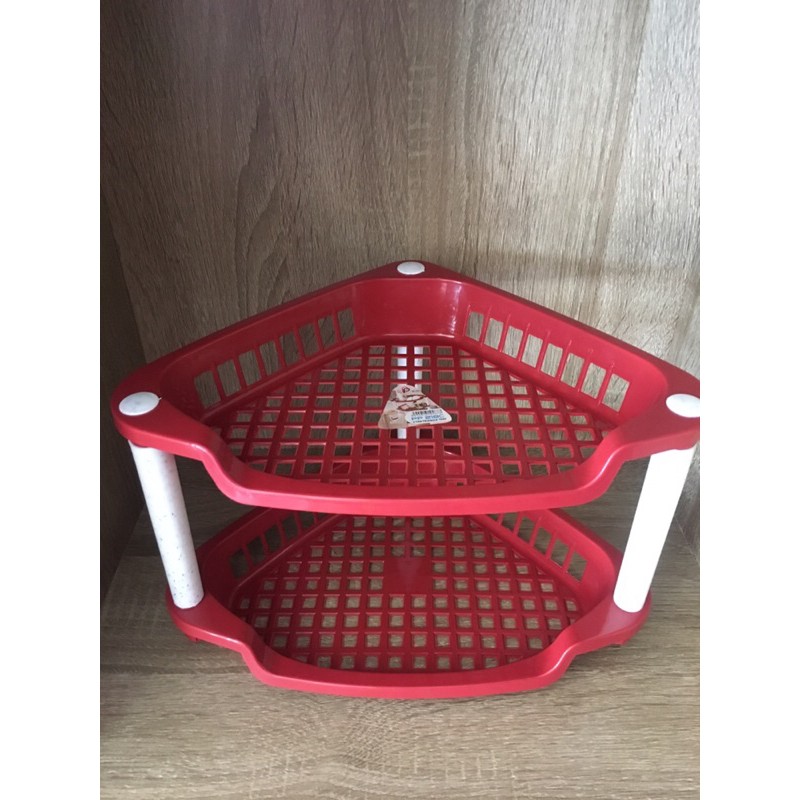 2 Tier Triangle Rack Rak 2 Tingkat Plastick Rak Plastik | Shopee Malaysia