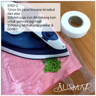 PITA PELEKAT KAIN/LENCANA/LACE/ FABRIC ADHENSIVE TAPE (DOUBLE SIDED ...