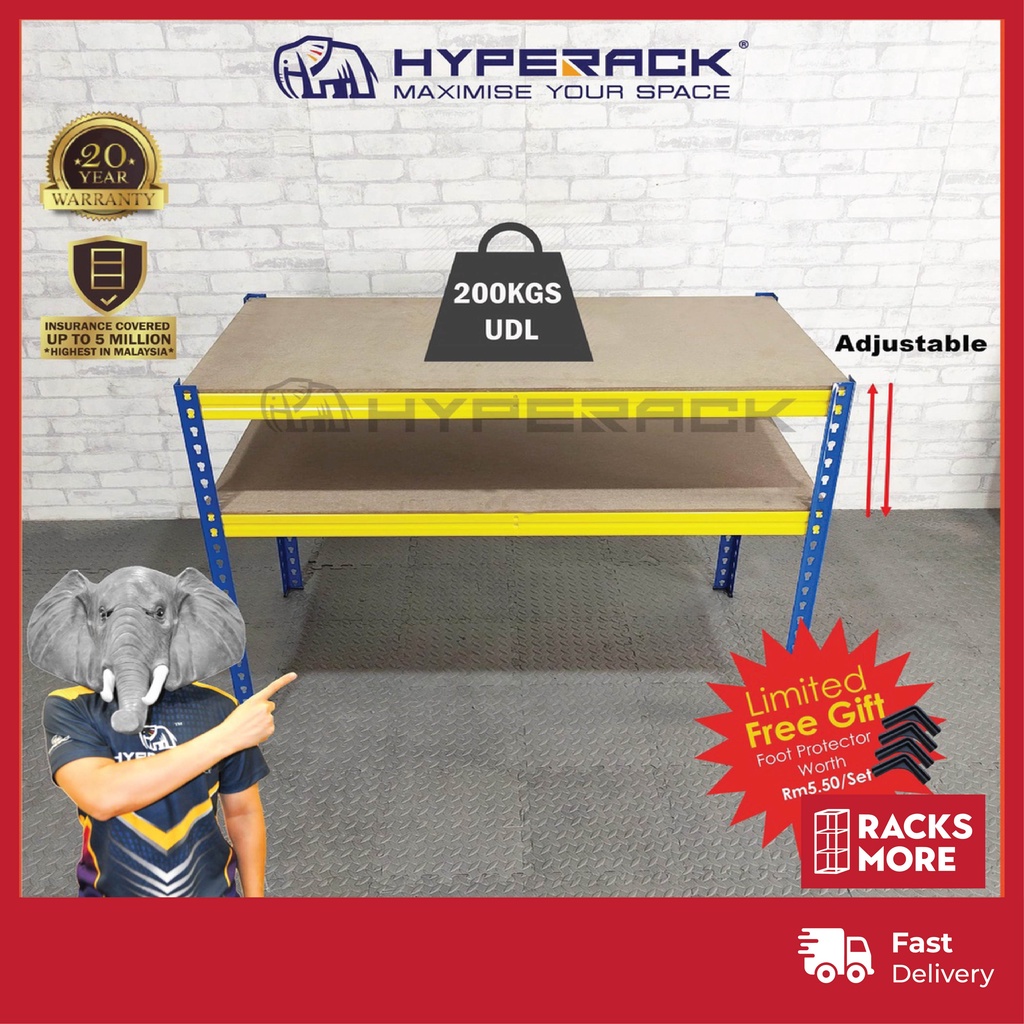 RACKSMORE [Ready Stock] Boltless Rack Work Bench Storage Rack Packaging ...