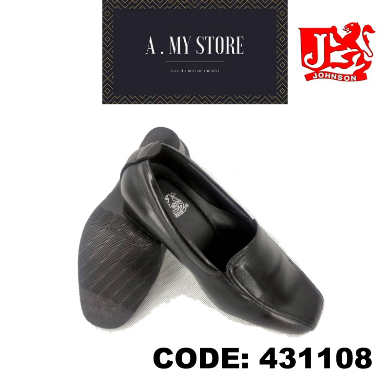 💥READY STOCK💥#431108 Johnson Women’s Formal Comfort Black Cow Leather ...