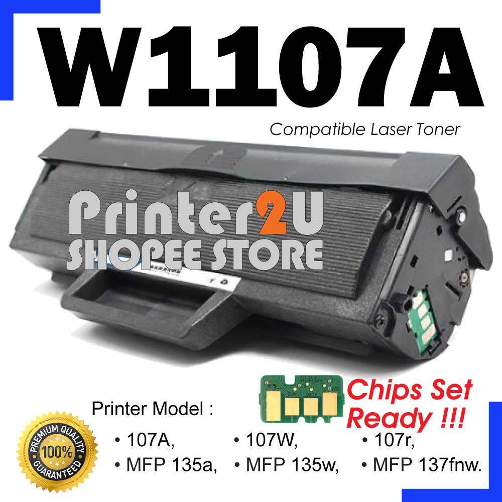 Compatible to HP W1107A 107A Cartridge for HP 107A 107W MFP 135a 135w ...