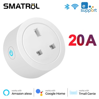SMATRUL UK 20A WiFi switch 4400W Tuya Smart Life App remote control ...