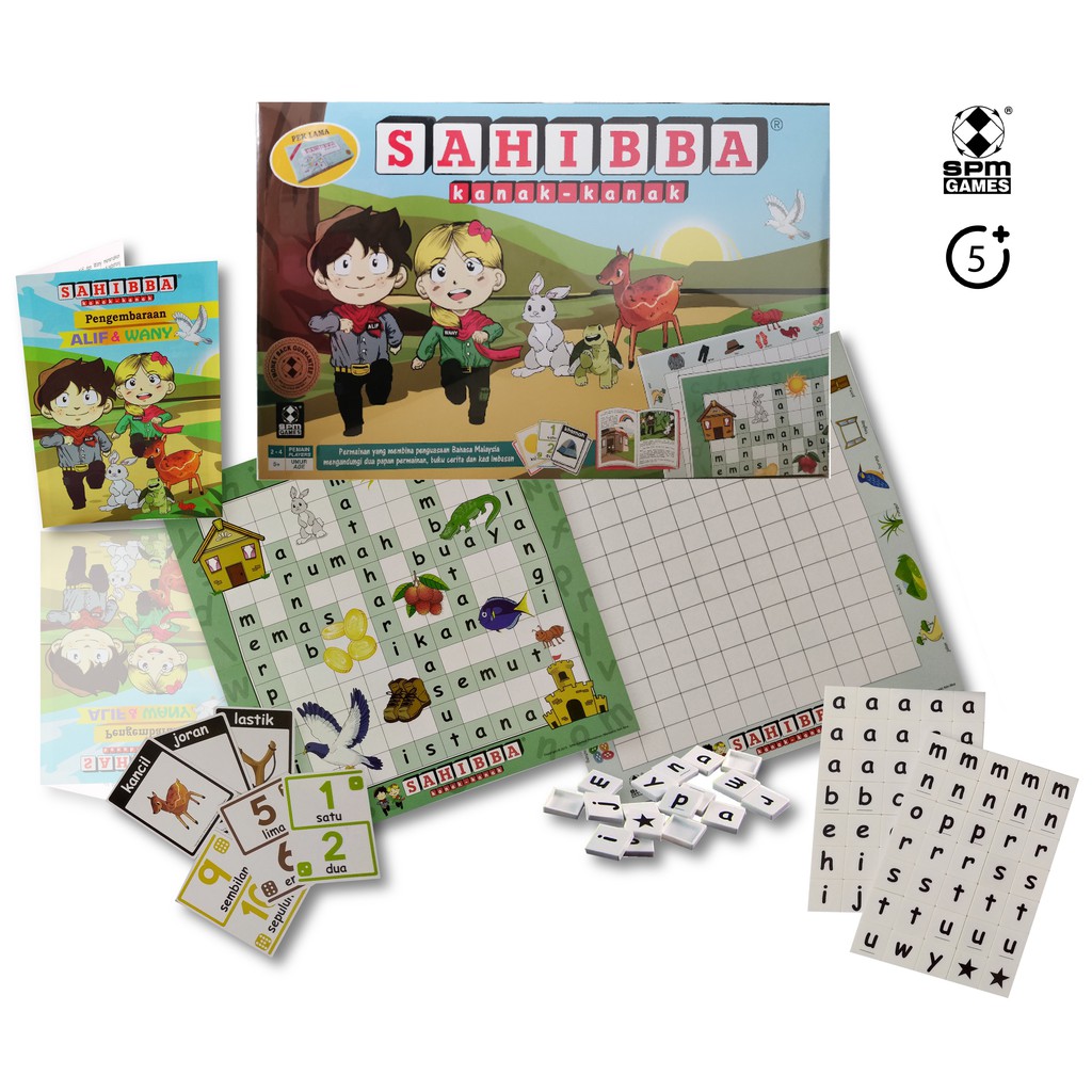 SPM Sahibba Board Game For Kids / Permainan Papan Sahibba Kanak-kanak ...