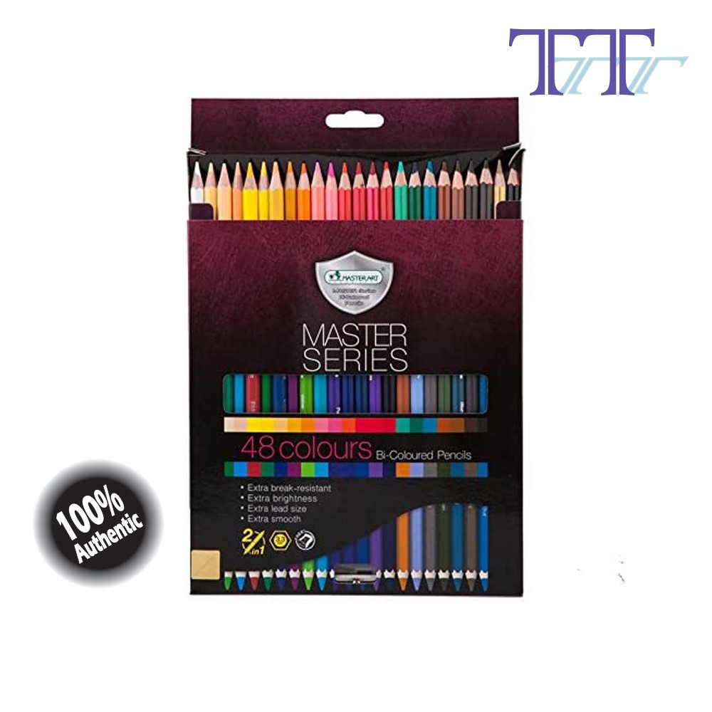 Master Art Master Series Master BI-Coloured Pencils Set - 48 Colour ...