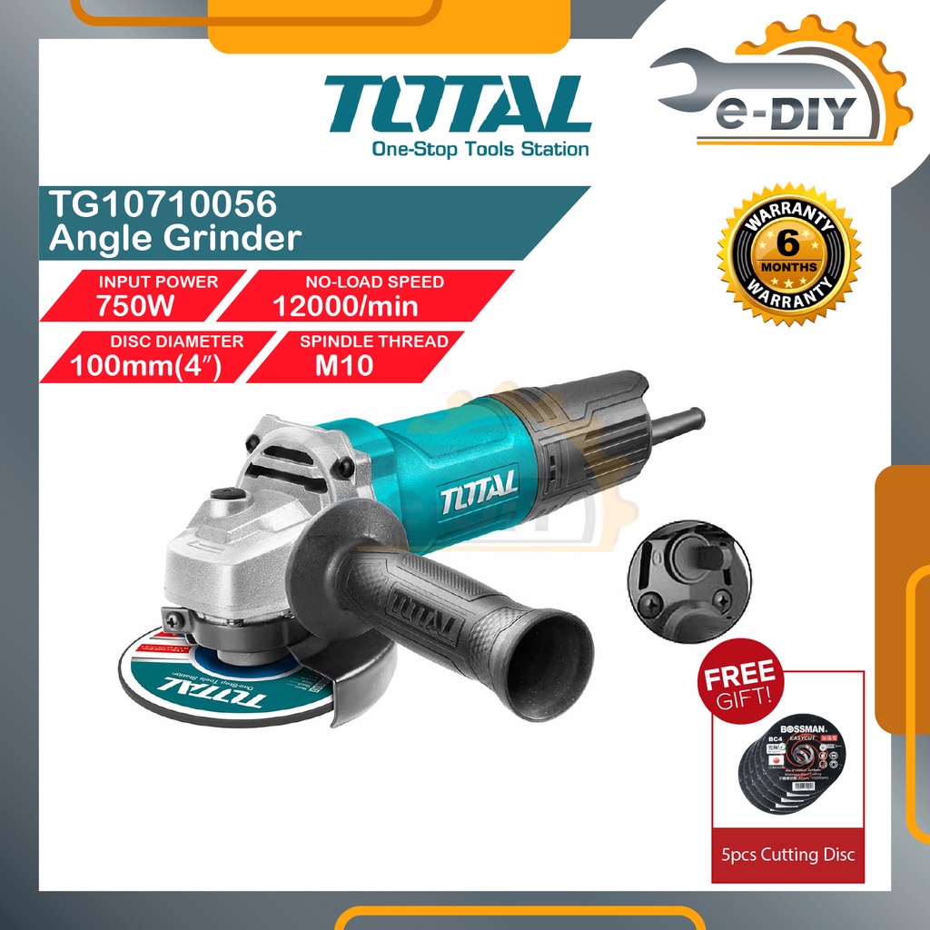 Total TG107100363 Angle Grinder 710W Mesin Potong Kayu Pemotong Kayu ...