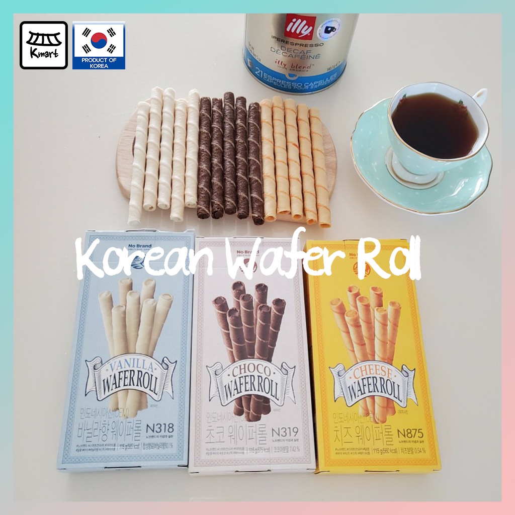 [Emart no brand SSG] Korean Wafer Roll Stick 115g (3 Flavor) Cheese ...