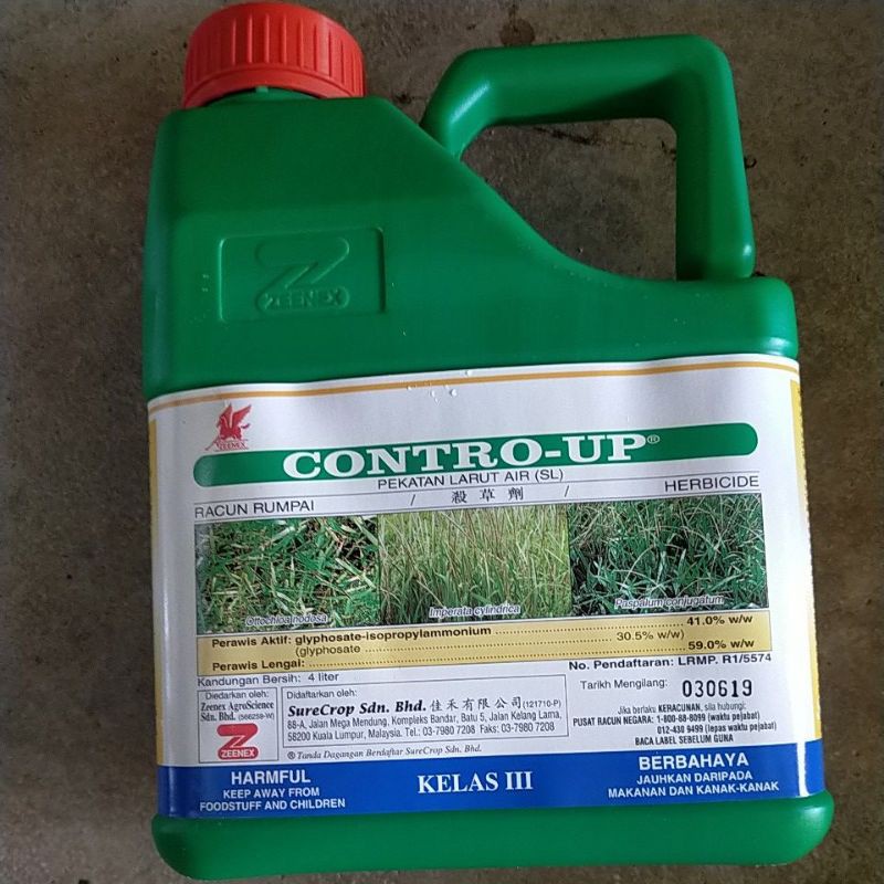 racun rumpai control up 4liter (rumput kerbau, lalang, rumput pait ...