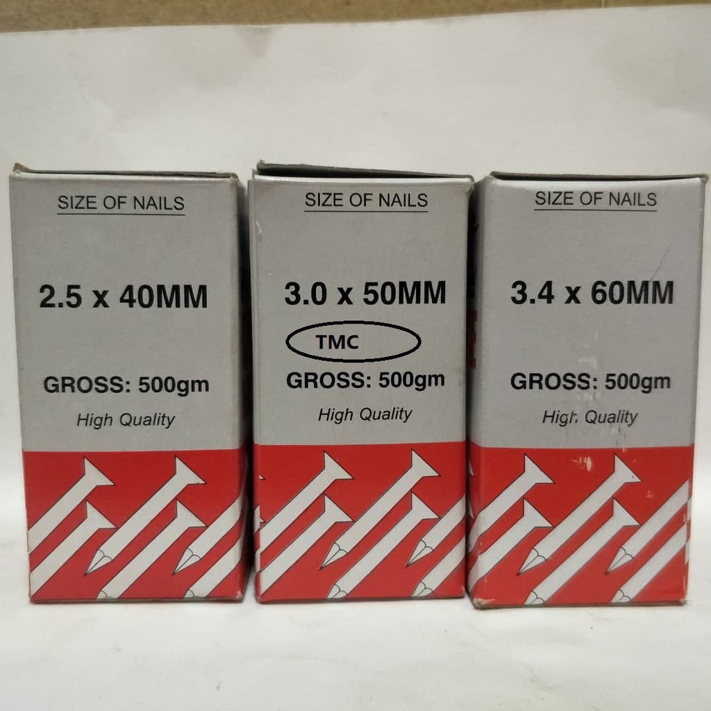 [100% ORIGINAL] JAGUAR CONCRETE NAIL / PAKU CONCRETE (500G/BOX ...
