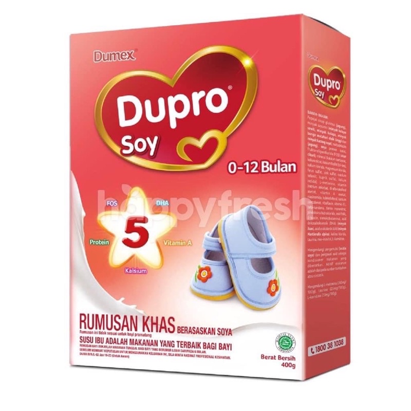 Dupro soy 0-12 bulan 3 katurn ada 18 kotak | Shopee Malaysia