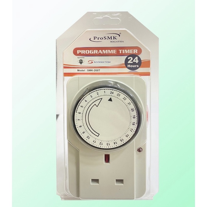 24Hrs Timer with socket (SIRIM) | Shopee Malaysia