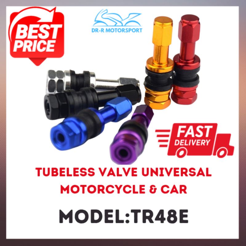 Tubeless Valve Kepala Tubeless Air Valve Tayar Universal Motor & Kerata ...