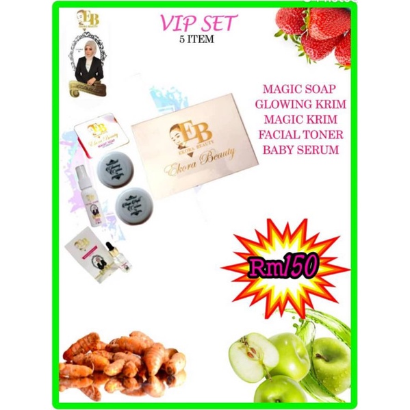 VIP SET SKINCARE EKORA BEAUTY | Shopee Malaysia