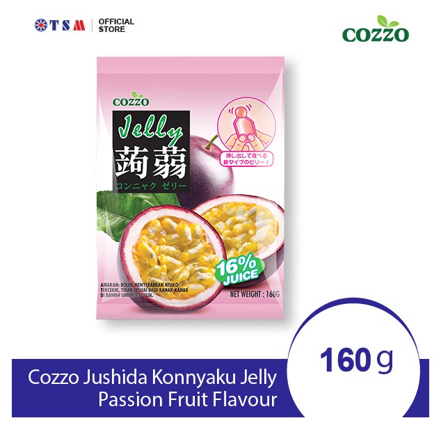 COZZO JUSHIDA KONNYAKU JELLY - PASSION FRUIT 160G | Shopee Malaysia